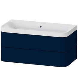 Duravit Happy D.2 Plus c-shaped Set wandh&auml;ngend Nachtblau Seidenmatt 975x490x480 mm - HP4348N9898 HP4348N9898