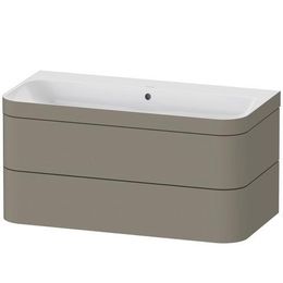 Duravit Happy D.2 Plus c-bonded Set wandh&auml;ngend Stein Grau Seidenmatt 975x490x480 mm - HP4638N9292 HP4638N9292