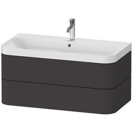 Duravit Happy D.2 Plus c-shaped Set wandh&auml;ngend Graphit Supermatt 975x490x480 mm - HP4348O8080 HP4348O8080