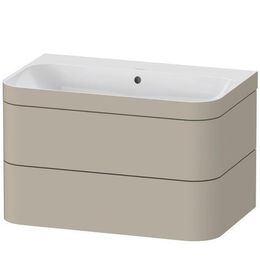 Duravit Happy D.2 Plus c-bonded Set wandh&auml;ngend Taupe Seidenmatt 775x490x480 mm - HP4637N6060 HP4637N6060