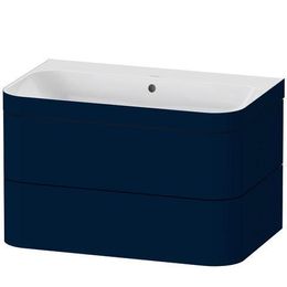 Duravit Happy D.2 Plus c-bonded Set wandh&auml;ngend Nachtblau Seidenmatt 775x490x480 mm - HP4637N9898 HP4637N9898