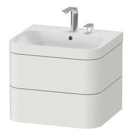 Duravit Happy D.2 Plus c-bonded Set wandh&auml;ngend Nordic Wei&szlig; Seidenmatt 575x490x480 mm - HP4635E3939 HP4635E3939