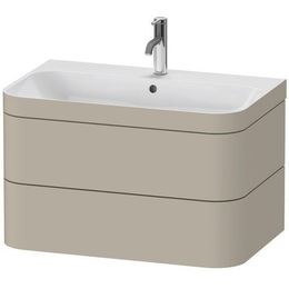 Duravit Happy D.2 Plus c-bonded Set wandh&auml;ngend Taupe Seidenmatt 775x490x480 mm - HP4637O6060 HP4637O6060
