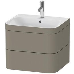 Duravit Happy D.2 Plus c-bonded Set wandh&auml;ngend Stein Grau Seidenmatt 575x490x480 mm - HP4635O9292 HP4635O9292