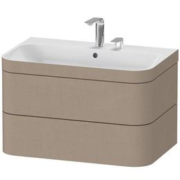 Duravit Happy D.2 Plus c-bonded Set wandh&auml;ngend Leinen Matt 775x490x480 mm - HP4637E7575 HP4637E7575