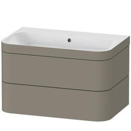Duravit Happy D.2 Plus c-bonded Set wandh&auml;ngend Stein Grau Seidenmatt 775x490x480 mm - HP4637N9292 HP4637N9292