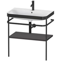 Duravit Happy D.2 Plus c-bonded Set mit Metallkonsole Graphit Supermatt 775x490x850 mm - HP4737O8080 HP4737O8080