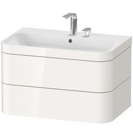 Duravit Happy D.2 Plus c-bonded Set wandh&auml;ngend Wei&szlig; Hochglanz 775x490x480 mm - HP4637E2222 HP4637E2222