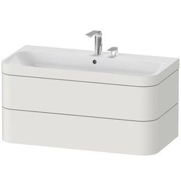 Duravit Happy D.2 Plus c-bonded Set wandh&auml;ngend Nordic Wei&szlig; Seidenmatt 975x490x480 mm - HP4638E3939 HP4638E3939
