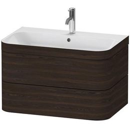 Duravit Happy D.2 Plus c-bonded Set wandh&auml;ngend Nussbaum geb&uuml;rstet Matt 775x490x480 mm - HP4637O6969 HP4637O6969