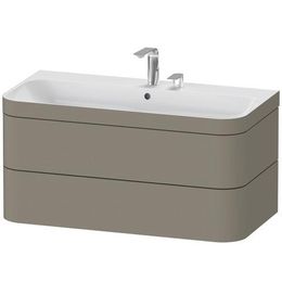 Duravit Happy D.2 Plus c-bonded Set wandh&auml;ngend Stein Grau Seidenmatt 975x490x480 mm - HP4638E9292 HP4638E9292