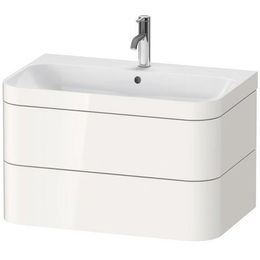 Duravit Happy D.2 Plus c-bonded Set wandh&auml;ngend Wei&szlig; Hochglanz 775x490x480 mm - HP4637O2222 HP4637O2222