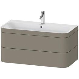 Duravit Happy D.2 Plus c-bonded Set wandh&auml;ngend Stein Grau Seidenmatt 975x490x480 mm - HP4638O9292 HP4638O9292