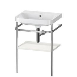 Duravit Happy D.2 Plus c-shaped Set mit Metallkonsole Nordic Wei&szlig; Seidenmatt 575x490x850 mm - HP4835 HP4835N3939