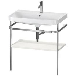 Duravit Happy D.2 Plus c-shaped Set mit Metallkonsole Nordic Wei&szlig; Seidenmatt 775x490x850 mm - HP4837 HP4837O3939