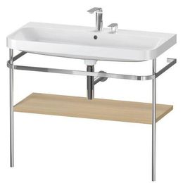 Duravit Happy D.2 Plus c-shaped Set mit Metallkonsole Mediterrane Eiche Matt 975x490x850 mm - HP4838 HP4838E7171