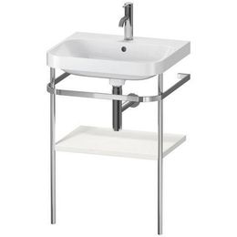 Duravit Happy D.2 Plus c-shaped Set mit Metallkonsole Nordic Wei&szlig; Seidenmatt 575x490x850 mm - HP4835 HP4835O3939