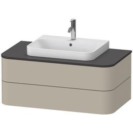 Duravit Happy D.2 Plus Konsolenwaschtischunterbau wandh&auml;ngend Taupe Seidenmatt 1000x550x408 mm - HP4 HP496106060