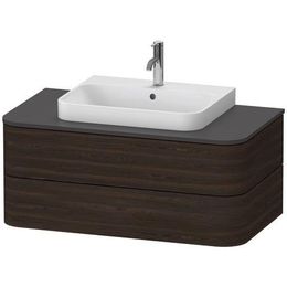 Duravit Happy D.2 Plus Konsolenwaschtischunterbau wandh&auml;ngend Nussbaum geb&uuml;rstet Matt 1000x550x408 m HP496106969