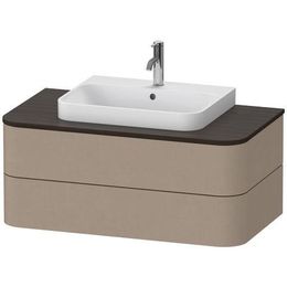 Duravit Happy D.2 Plus Konsolenwaschtischunterbau wandh&auml;ngend Leinen Matt 1000x550x408 mm - HP496107 HP496107575