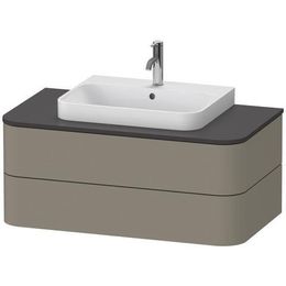 Duravit Happy D.2 Plus Konsolenwaschtischunterbau wandh&auml;ngend Stein Grau Seidenmatt 1000x550x408 mm HP496109292