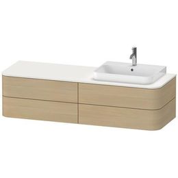 Duravit Happy D.2 Plus Konsolenwaschtischunterbau wandh&auml;ngend Mediterrane Eiche Matt 1600x550x408 mm HP4963R7171