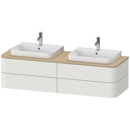 Duravit Happy D.2 Plus Konsolenwaschtischunterbau wandh&auml;ngend Nordic Wei&szlig; Seidenmatt 1600x550x408 mm HP4964B3939