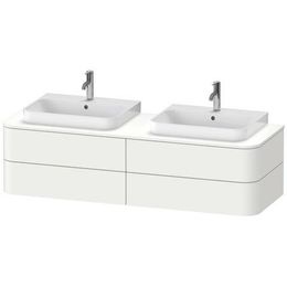 Duravit Happy D.2 Plus Konsolenwaschtischunterbau wandh&auml;ngend Wei&szlig; Seidenmatt 1600x550x408 mm - HP49 HP4964B3636