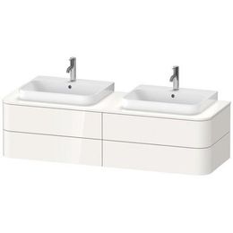 Duravit Happy D.2 Plus Konsolenwaschtischunterbau wandh&auml;ngend Wei&szlig; Hochglanz 1600x550x408 mm - HP496 HP4964B2222