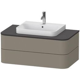 Duravit Happy D.2 Plus Konsolenwaschtischunterbau wandh&auml;ngend Stein Grau Seidenmatt 1000x550x408 mm HP497109292