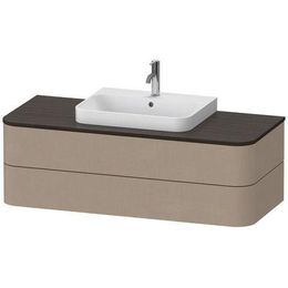 Duravit Happy D.2 Plus Konsolenwaschtischunterbau wandh&auml;ngend Leinen Matt 1300x550x408 mm - HP497207 HP497207575