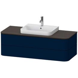 Duravit Happy D.2 Plus Konsolenwaschtischunterbau wandh&auml;ngend Nachtblau Seidenmatt 1300x550x408 mm - HP497209898