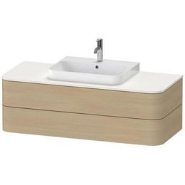 Duravit Happy D.2 Plus Konsolenwaschtischunterbau wandh&auml;ngend Mediterrane Eiche Matt 1300x550x408 mm HP497207171