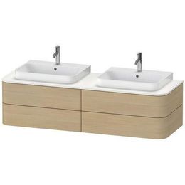 Duravit Happy D.2 Plus Konsolenwaschtischunterbau wandh&auml;ngend Mediterrane Eiche Matt 1600x550x408 mm HP4974B7171