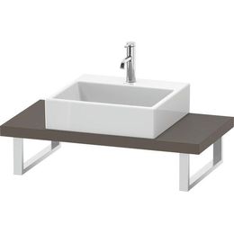 Duravit L-Cube Konsole Flanell Grau Seidenmatt 800x480x45 mm - LC100C09090 LC100C09090