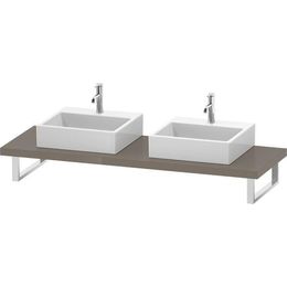 Duravit L-Cube Konsole Flanell Grau Hochglanz 800x550x45 mm - LC103C08989 LC103C08989