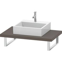 Duravit L-Cube Konsole Flanell Grau Seidenmatt 800x550x45 mm - LC102C09090 LC102C09090