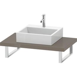 Duravit L-Cube Konsole Flanell Grau Hochglanz 800x550x45 mm - LC102C08989 LC102C08989