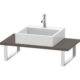 Duravit L-Cube Konsole Flanell Grau Seidenmatt 800x480x30 mm - LC104C09090 LC104C09090