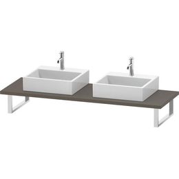 Duravit L-Cube Konsole Flanell Grau Seidenmatt 800x550x30 mm - LC107C09090 LC107C09090