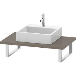 Duravit L-Cube Konsole Flanell Grau Hochglanz 800x550x30 mm - LC106C08989 LC106C08989