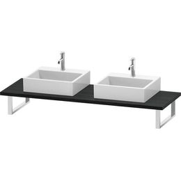 Duravit L-Cube Konsole Eiche Schwarz Matt 800x550x30 mm - LC107C01616 LC107C01616