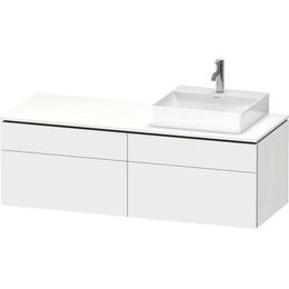 Duravit L-Cube Konsolenwaschtischunterbau wandh&auml;ngend Wei&szlig; Matt 1420x550x482 mm - LC4870R18180000 LC4870R18180000