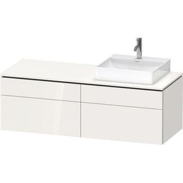 Duravit L-Cube Konsolenwaschtischunterbau wandh&auml;ngend Wei&szlig; Hochglanz 1420x550x482 mm - LC4870R858500 LC4870R85850000