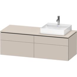Duravit L-Cube Konsolenwaschtischunterbau wandh&auml;ngend Taupe Matt 1420x550x482 mm - LC4870R91910000 LC4870R91910000