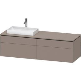 Duravit L-Cube Konsolenwaschtischunterbau wandh&auml;ngend Basalt Matt 1620x550x482 mm - LC4871L43430000 LC4871L43430000