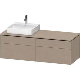 Duravit L-Cube Konsolenwaschtischunterbau wandh&auml;ngend Leinen Matt 1420x550x482 mm - LC4870L75750000 LC4870L75750000