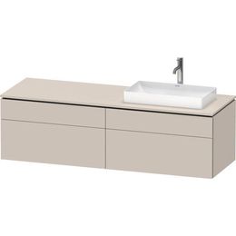 Duravit L-Cube Konsolenwaschtischunterbau wandh&auml;ngend Taupe Matt 1620x550x482 mm - LC4871R91910000 LC4871R91910000