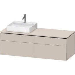 Duravit L-Cube Konsolenwaschtischunterbau wandh&auml;ngend Taupe Matt 1420x550x482 mm - LC4870L91910000 LC4870L91910000