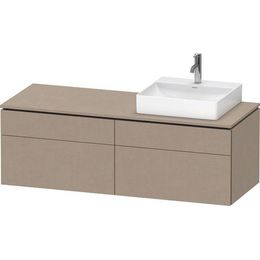 Duravit L-Cube Konsolenwaschtischunterbau wandh&auml;ngend Leinen Matt 1420x550x482 mm - LC4870R75750000 LC4870R75750000